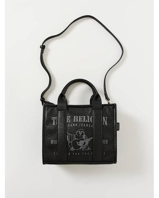 True Religion World Tour Logo Tote Bag in Black | Lyst