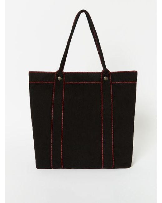 True Religion Super T Denim Tote Bag in Black | Lyst