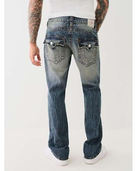 TRUE RELIGION Billy Western Flap Bootcut Jean in Blue for Men | Lyst