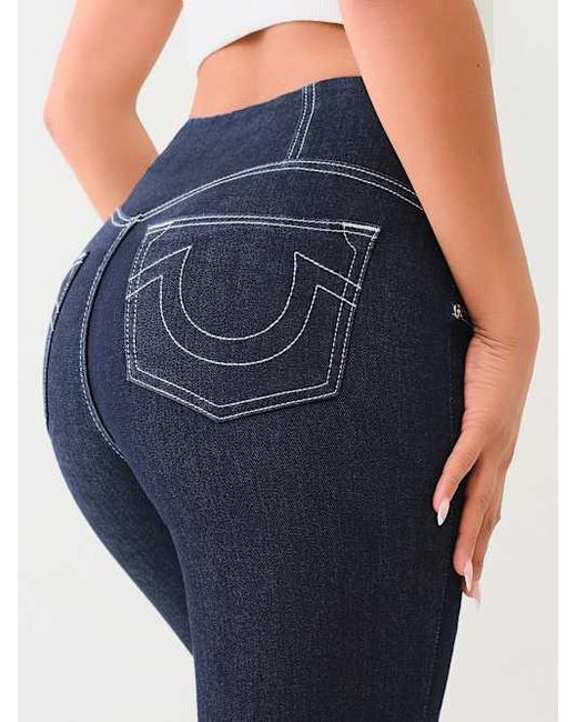 True Religion Truly Snatched Jennie High Rise Skinny Jean in Blue | Lyst