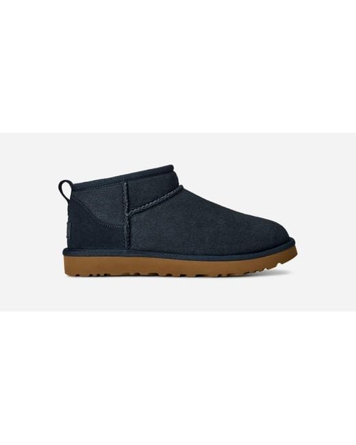 UGG Classic Ultra Mini Sheepskin Classic Boots in Black | Lyst UK