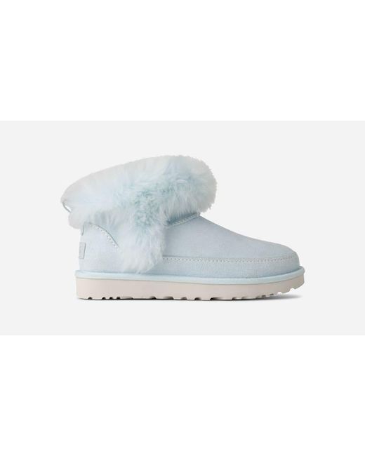 UGG Classic Ultra Mini Chalet Sheepskin Classic Boots in Black | Lyst