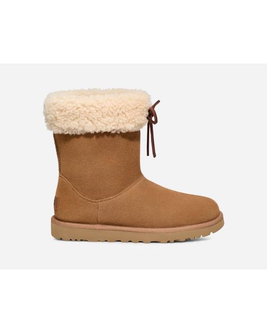 UGG Sarissa Shearling Short Boot in Brown | Lyst UK