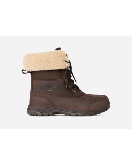 UGG Butte Distressed Leather Waterproof Cold Weather Boots in Brown for Men Lyst UK