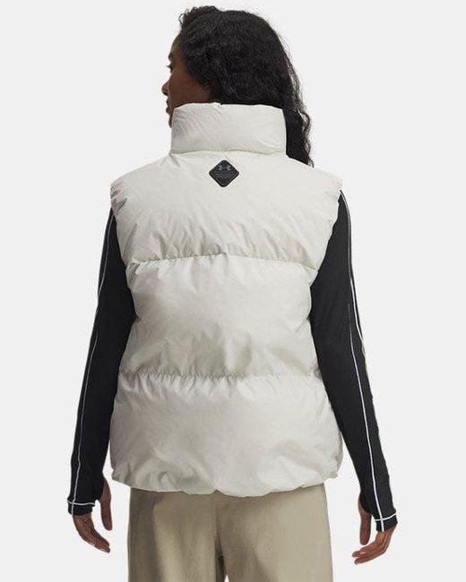 Under Armour Limitless Down Puffer Vest Summit in Grey | Lyst UK
