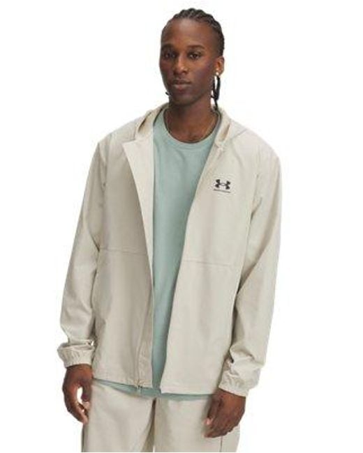 Under Armour Vibe Woven Windbreaker Coyote in Brown for Men | Lyst