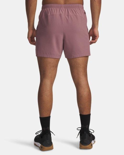 Under Armour Project Rock Ultimate 5" Shorts Mist Dark in Blue for Men ...