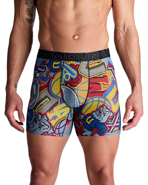 Under Armour Ua Performance Tech Mesh Graphic 6" Boxerjock in Blue for ...