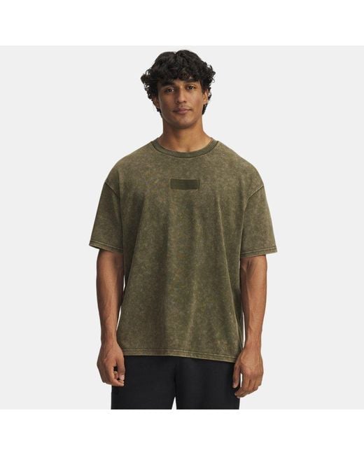Under Armour Project Rock Heavyweight Oversized T-Shirt Expedition ...