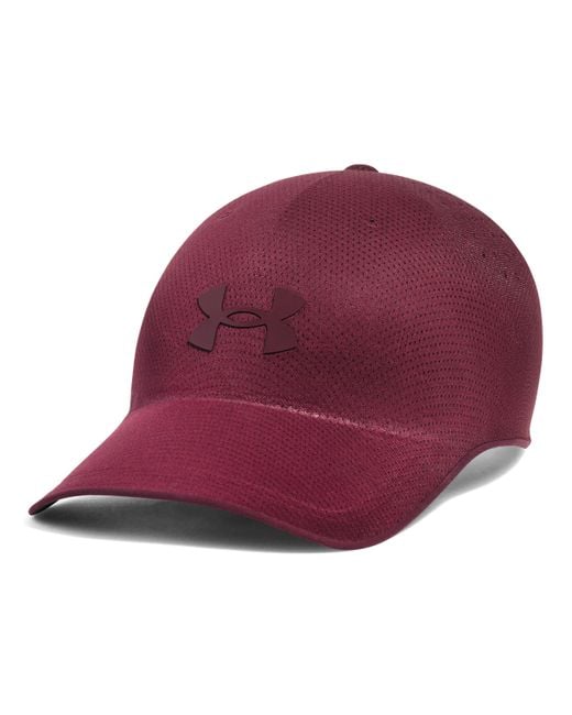 Under Armour Ua Stealthform Uncrushable Adjustable Hat in Red | Lyst