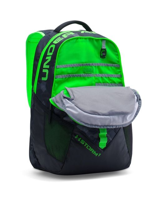 Under Armour Ua Storm Big Logo Iv Backpack in Green for Men Lyst