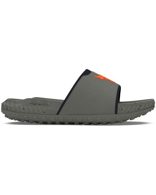 Under Armour Project Rock 3 Slides Clay Team in Black | Lyst