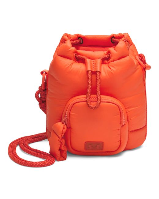 Under Armour Ua Studio Puffer Bucket Bag in Red | Lyst