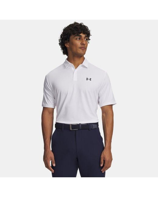 Under Armour Matchplay Polo Pitch in White for Men | Lyst UK