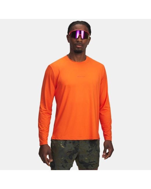 Under Armour Project Rock Iso-Chill Long Sleeve Base Surplus in Orange ...
