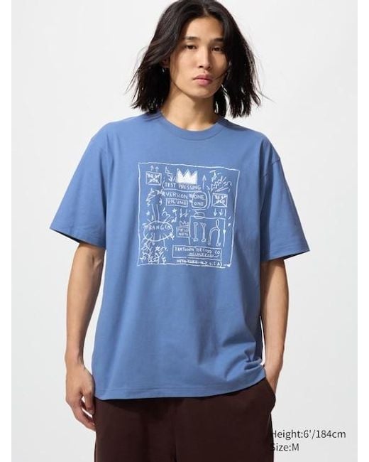 Uniqlo Ny Pop Art Ut Graphic T-Shirt (Jean-Michel Basquiat) in Blue for ...
