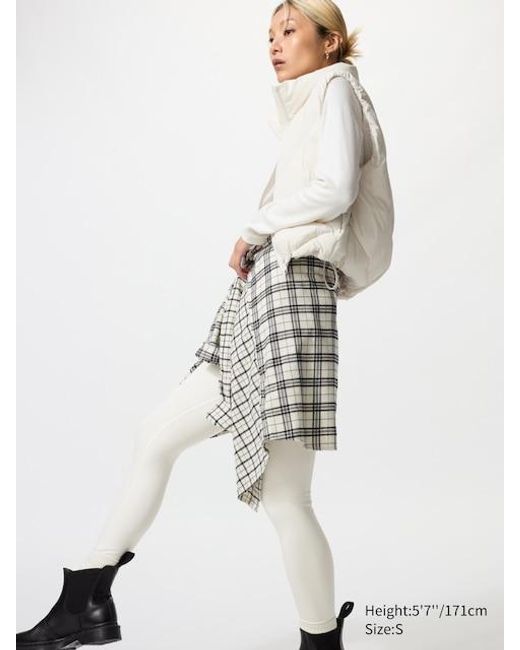 Uniqlo Heattech Ultra Warm Leggings in White | Lyst UK