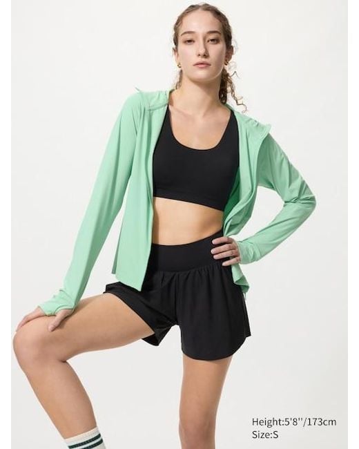 Uniqlo Ultra Stretch Active Shorts in Green | Lyst UK