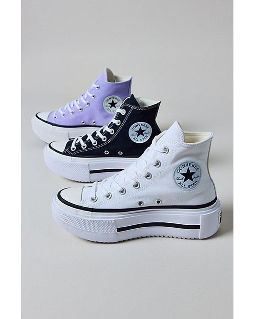 Converse Chuck Taylor All Star Lift Double Stack Sneaker in Blue | Lyst