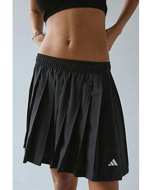 adidas Tiro Q2 Pleated Mini Skirt in Black | Lyst