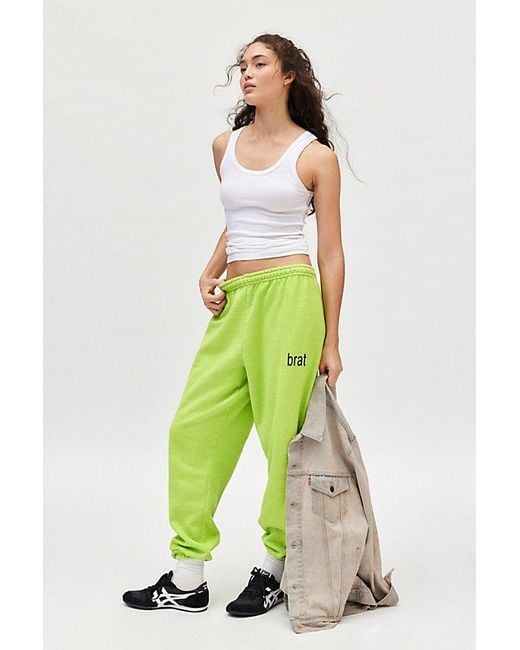 Urban Outfitters Charli Xcx Uo Exclusive Brat Graphic Jogger Sweatpant ...