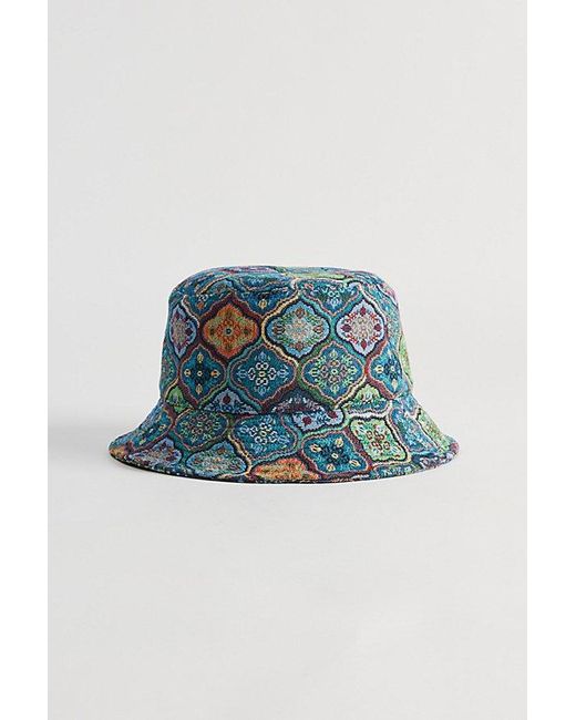 Urban Outfitters Jacquard Bucket Hat in Green for Men | Lyst