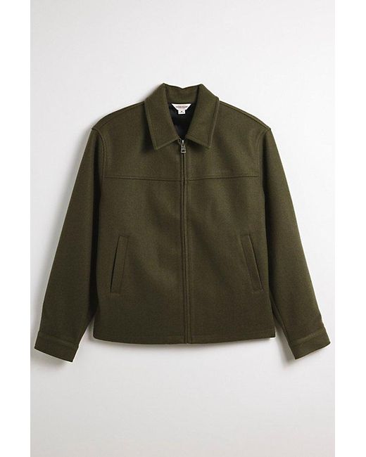 Guess Zip Trucker Jacket in Green for Men | Lyst
