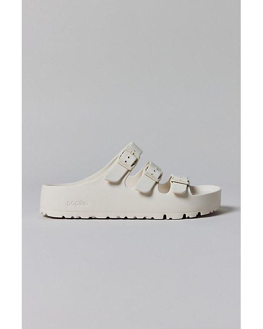 Birkenstock Florida Flex Platform Eva Sandal in Natural | Lyst