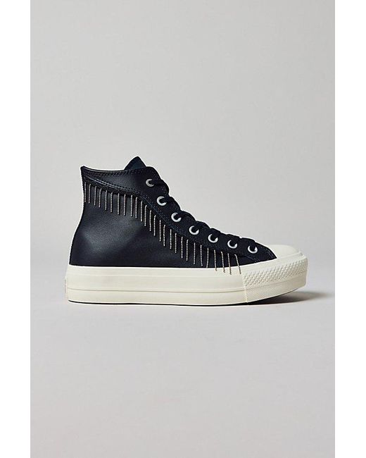 Converse Chuck Taylor All Star Platform Western Glam Sneaker in Blue | Lyst