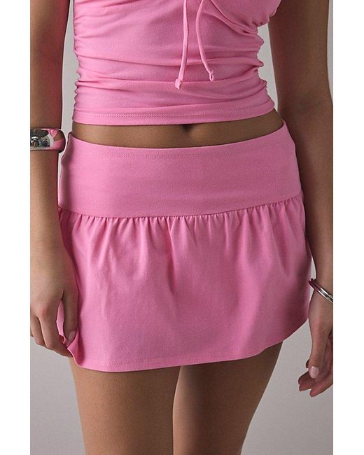 Out From Under Bec Convertible Tie Tube Top & Mini Skort Set in Pink | Lyst
