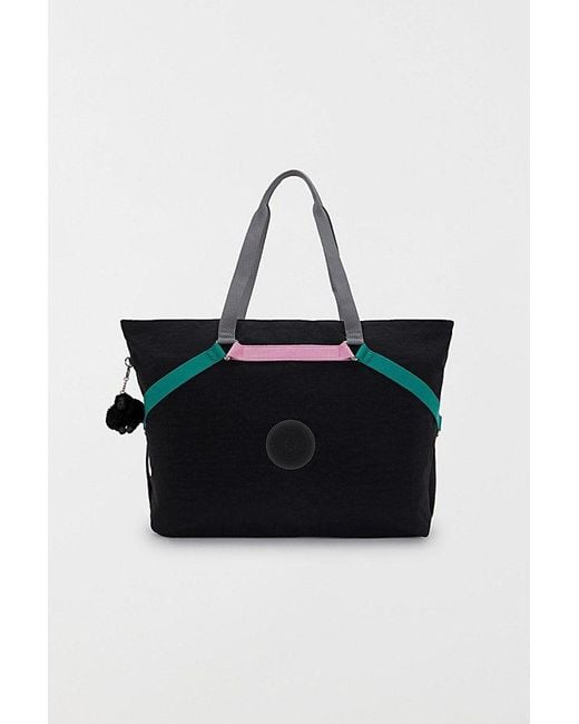 Kipling Kelsie 17" Nylon Laptop Tote Bag in Black | Lyst