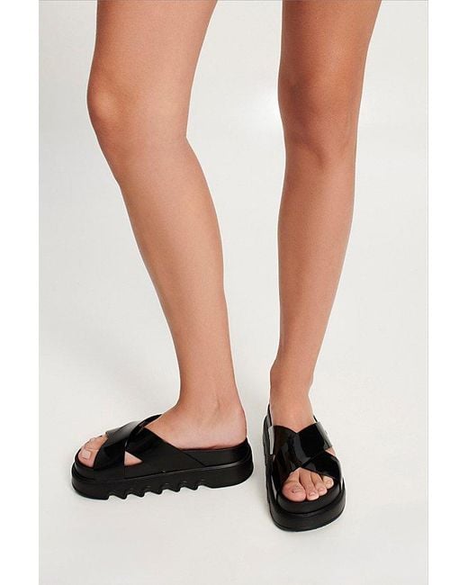 Melissa Cozy Cross Platform Jelly Slide in White | Lyst