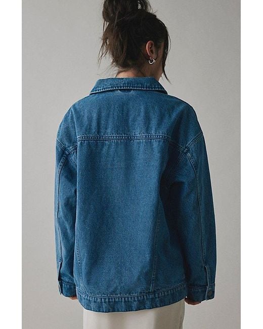 BDG Maya Oversized Denim Trucker Jacket in Blue | Lyst