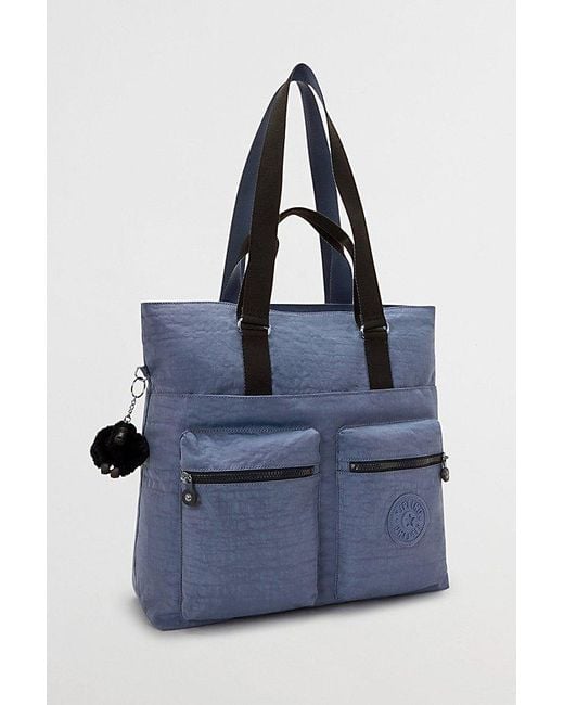 Kipling India Cargo Nylon Tote Bag in Blue | Lyst