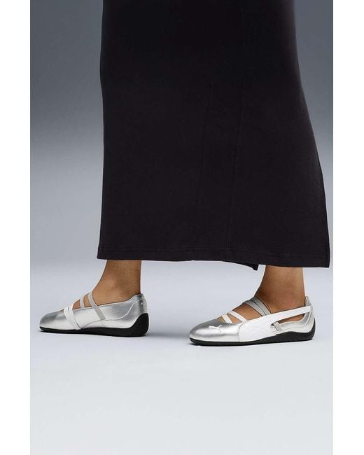 PUMA Silver Speedcat Ballet Shoes in Blue | Lyst UK