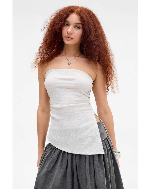Urban Outfitters Uo Afterparty Tube Top in White | Lyst UK