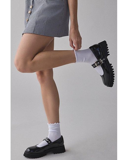 Raid London Ailany Patent Leather Mary Jane Shoe in Gray | Lyst