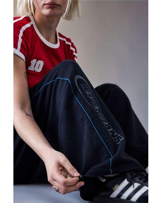 iets frans... Harri Black Logo Baggy Joggers Pant in Blue | Lyst UK