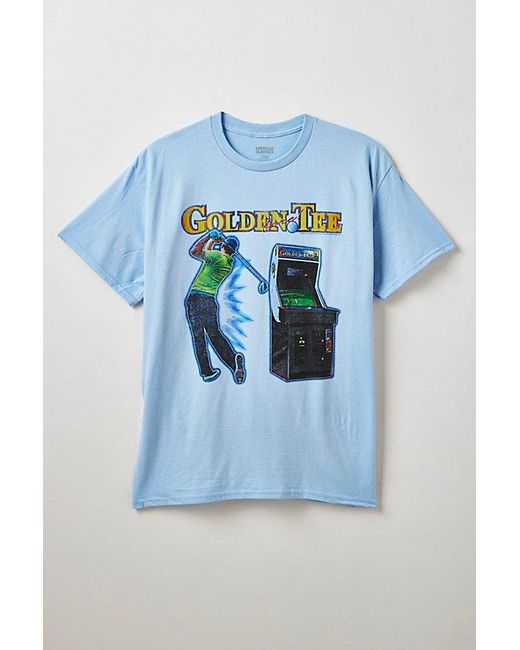 Urban Outfitters Golden Tee Golf Arcade Graphic Tee in Blue for Men | Lyst