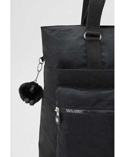 Kipling India Cargo Nylon Tote Bag in Black | Lyst