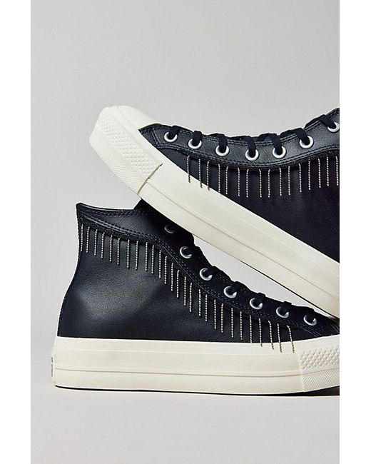 Converse Chuck Taylor All Star Platform Western Glam Sneaker in Blue | Lyst