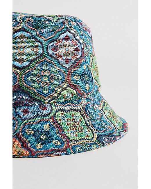 Urban Outfitters Jacquard Bucket Hat in Green for Men | Lyst