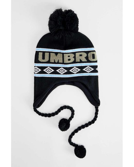 Umbro Uo Exclusive Blue Trapper Hat in Black for Men | Lyst UK