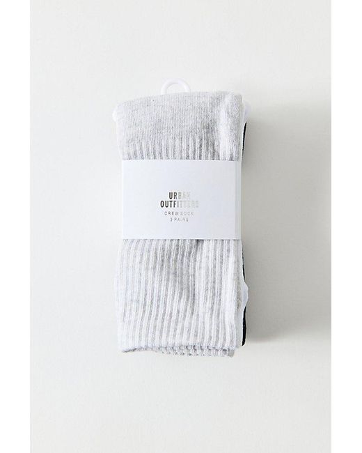 Urban Outfitters Uo Crew Sock 3-Pack in Blue | Lyst