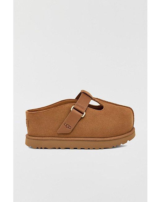UGG Goldenstar Hi Platform Clog in Brown | Lyst