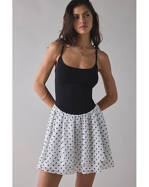 Urban Outfitters Uo Sonnie Day Basque Waist Cami Mini Dress | Lyst