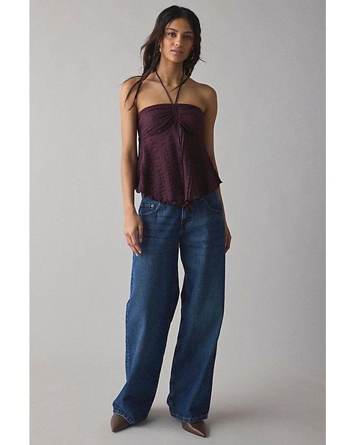 Urban Outfitters Uo Eloise Convertible Tie Split-Front Tube Top in ...