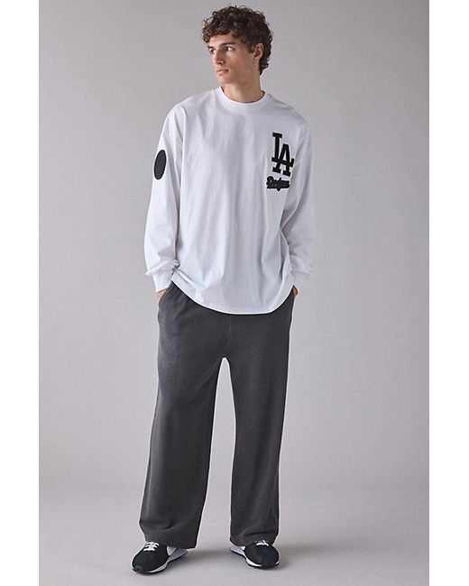 Pro Standard Mlb Los Angeles Dodgers Oversized Long Sleeve Tee in Gray ...