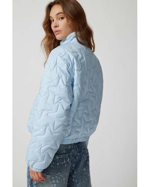 Urban Outfitters Uo Starla Puffer Jacket in Blue | Lyst