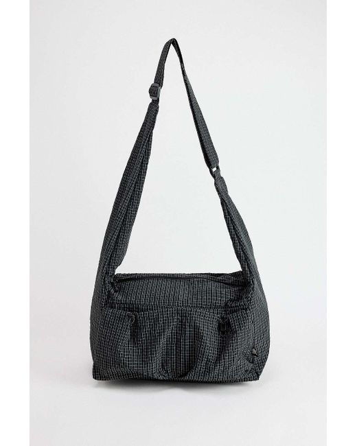 Ayker Navy Check Sling Crossbody Bag in Black for Men | Lyst UK